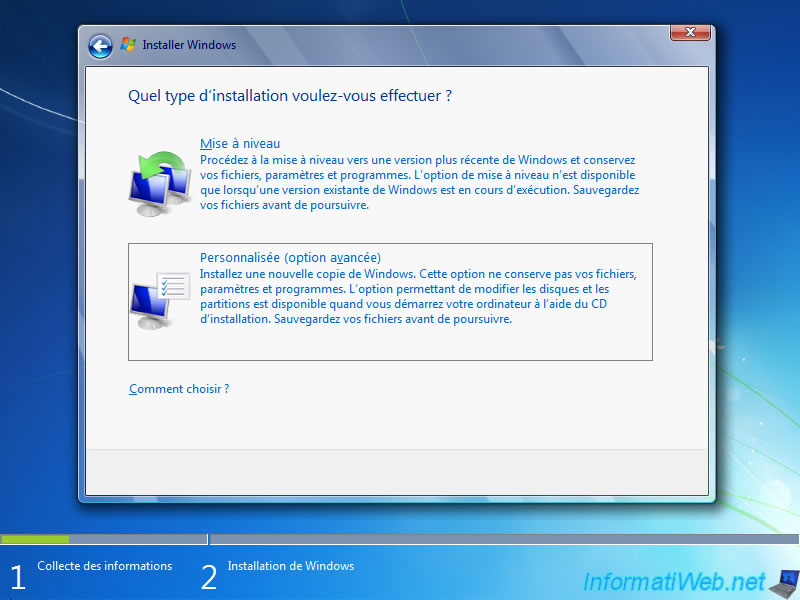 Format your computer, reinstall Windows 7 and update it - Windows - Tutorials - InformatiWeb